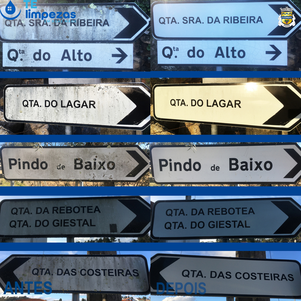 Limpeza e manutenção de Sinais de Trânsito e de Sinais de Identificação ...